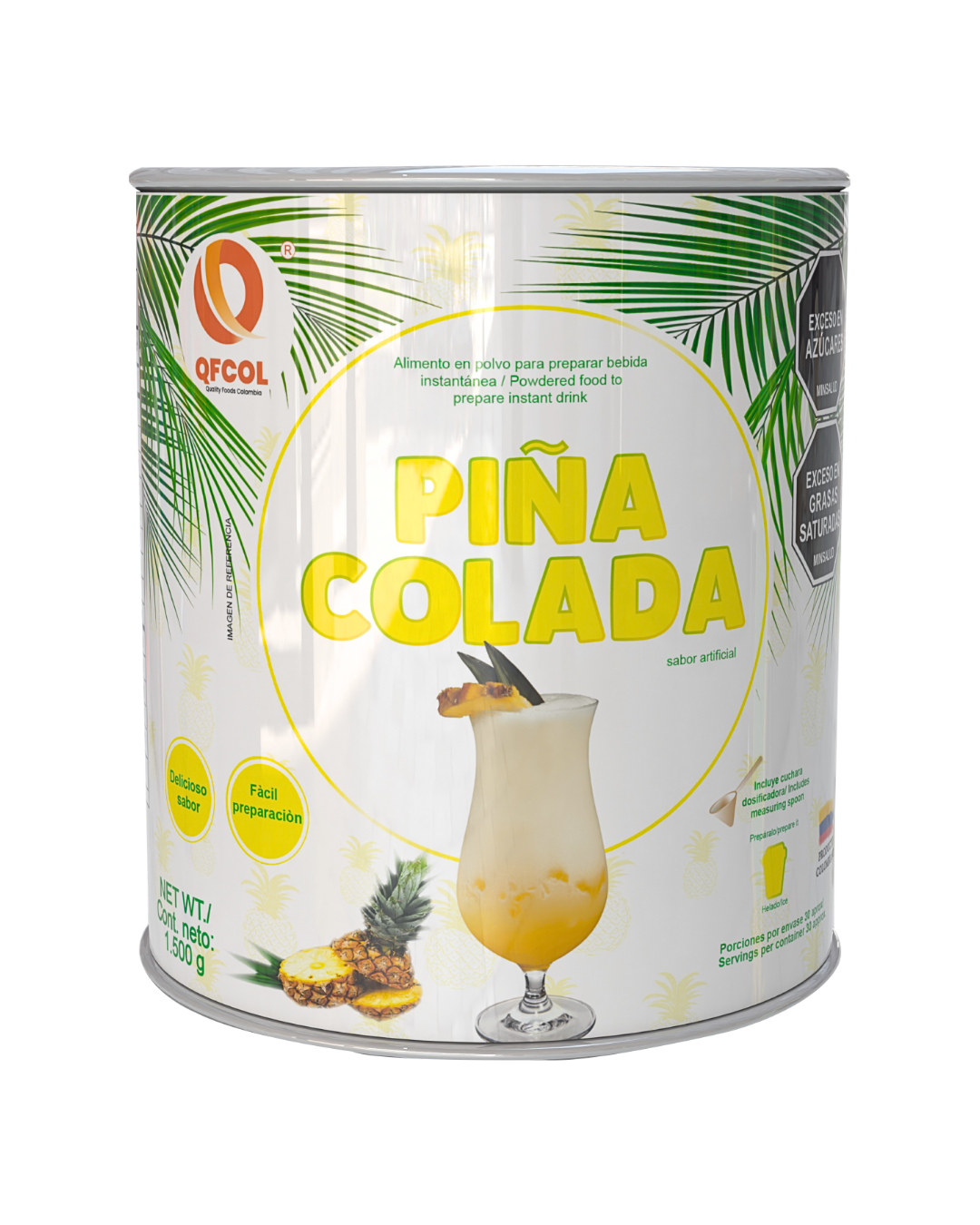 BASE COCTEL PIÑA COLADA 1500g – MAS VENDING